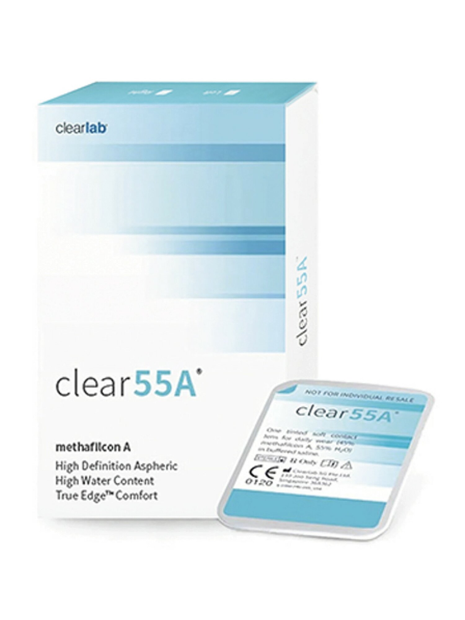 CLEAR55A 8,7/14,5 N6 /-4,50/ мягкие контактные линзы — Линзы контактные - 6 штук в уп.
