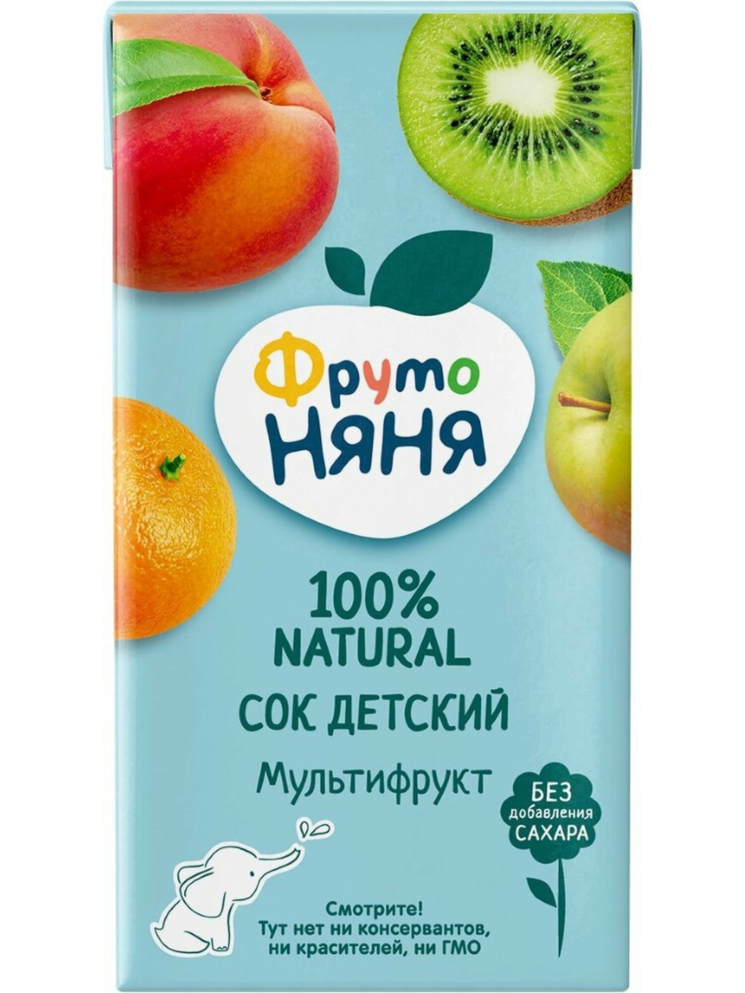 Фрутоняня СОК мультифруктовый Д/ДЕТ раннего возр 0,5Л — Сок фруктовый для детского питания - 0,5 л в уп