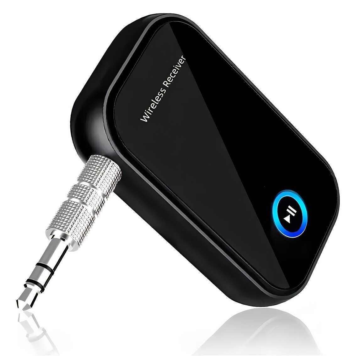 Bluetooth-приемник для автомобиля с шумоподавлением, адаптер 3.5mm AUX, беспроводной аудиоприемник для домашней стереосистемы и проводных наушников, громкая связь, черный