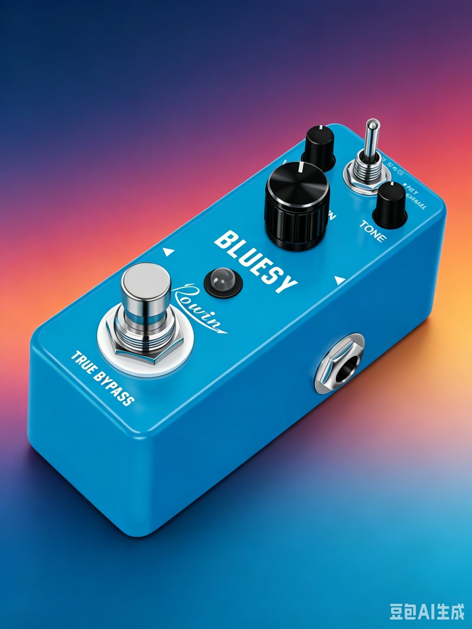Rowin LEF-321 Bluesy, мини-педаль блюзового овердрайва для электрогитары и бас-гитары, два режима Normal/Fat, широкая частотная характеристика, корпус из цинкового сплава, истинный байпас