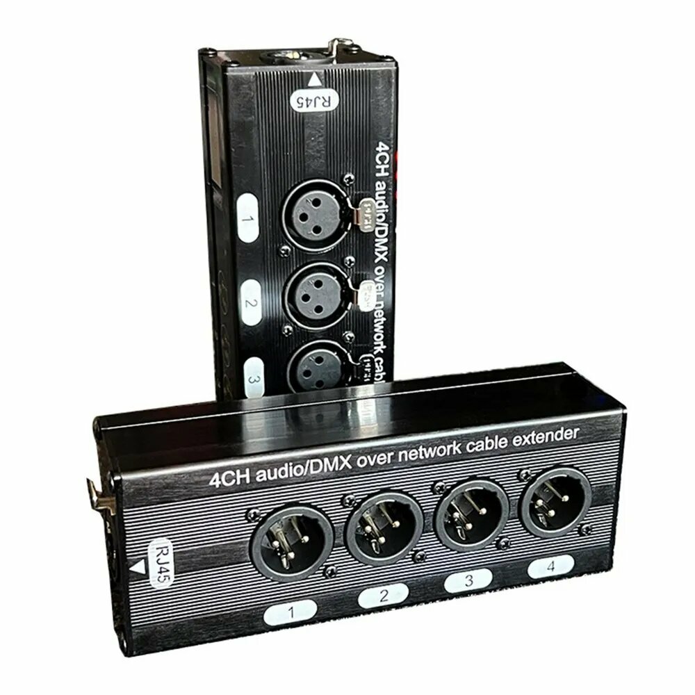 1 пара 4-канальный 3Pin XLR аудио RJ45 Ethernet удлинитель сетевой кабель