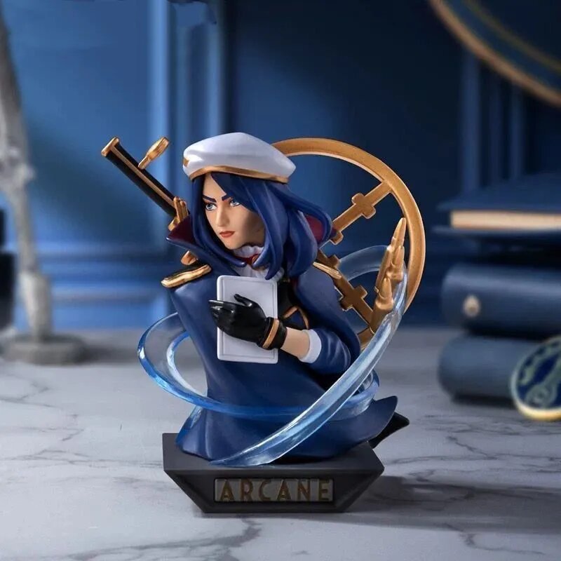 Коллекционная фигурка League of Legends Кейтлин, подставка с логотипом Arcane