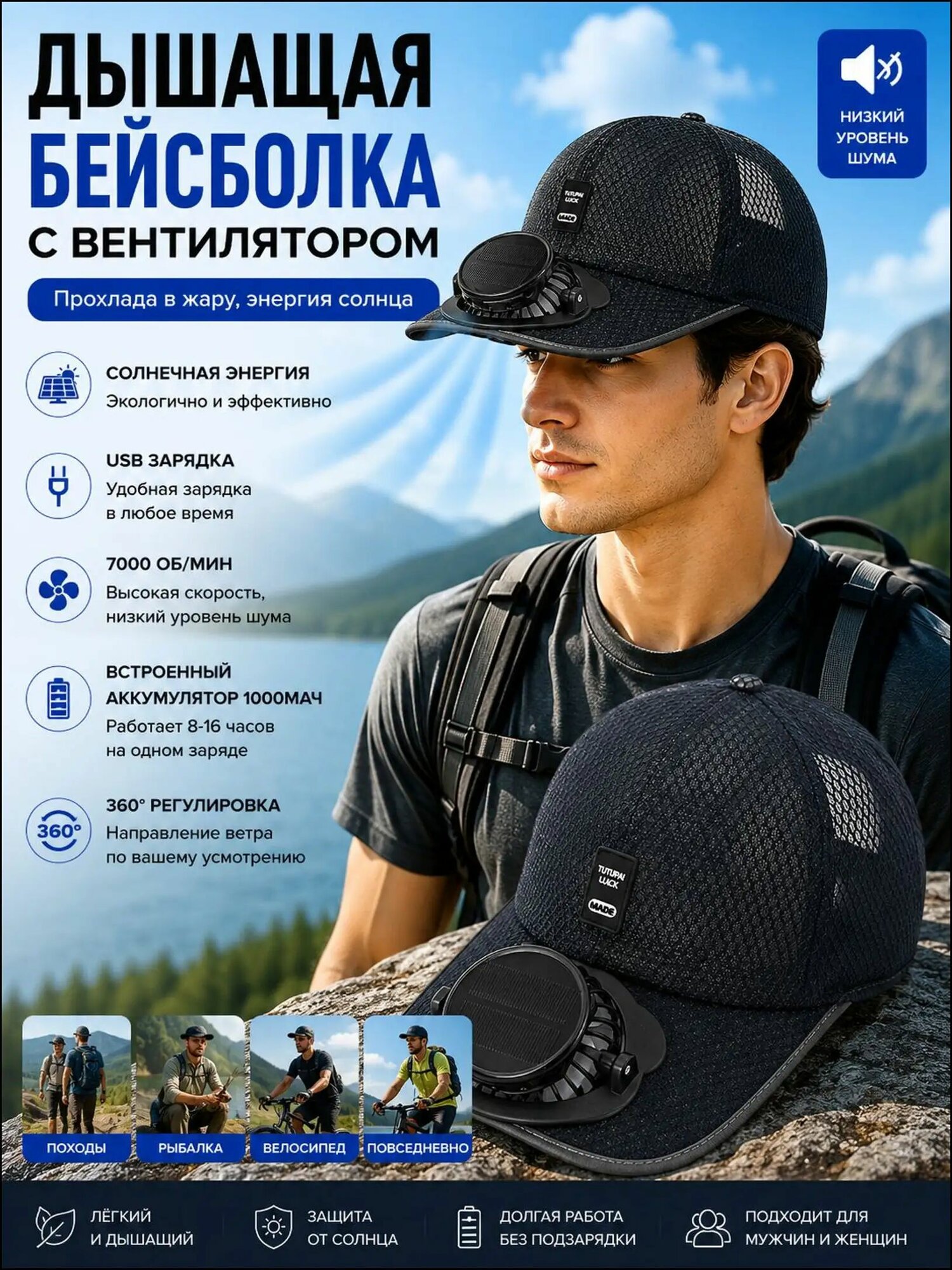 Бейсболка  Весна-лето 2026 для мужчин