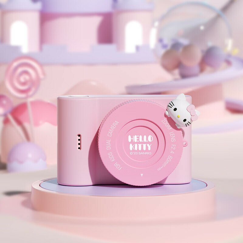 Подарочная коробка с камерой Hello Kitty 3.0 дюйма с сенсорным экраном для девочек 3-6 и 7-14 лет 64 ГБ памяти