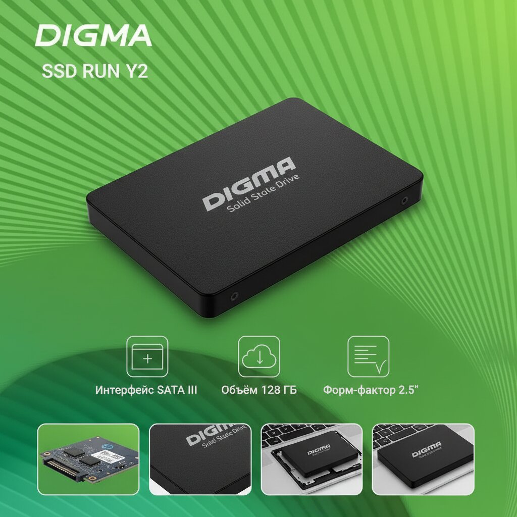 Digma Run S9 1 ТБ SATA III 2,5 дюйма — эксклюзивное высокоскоростное и высокопроизводительное устройство хранения данных