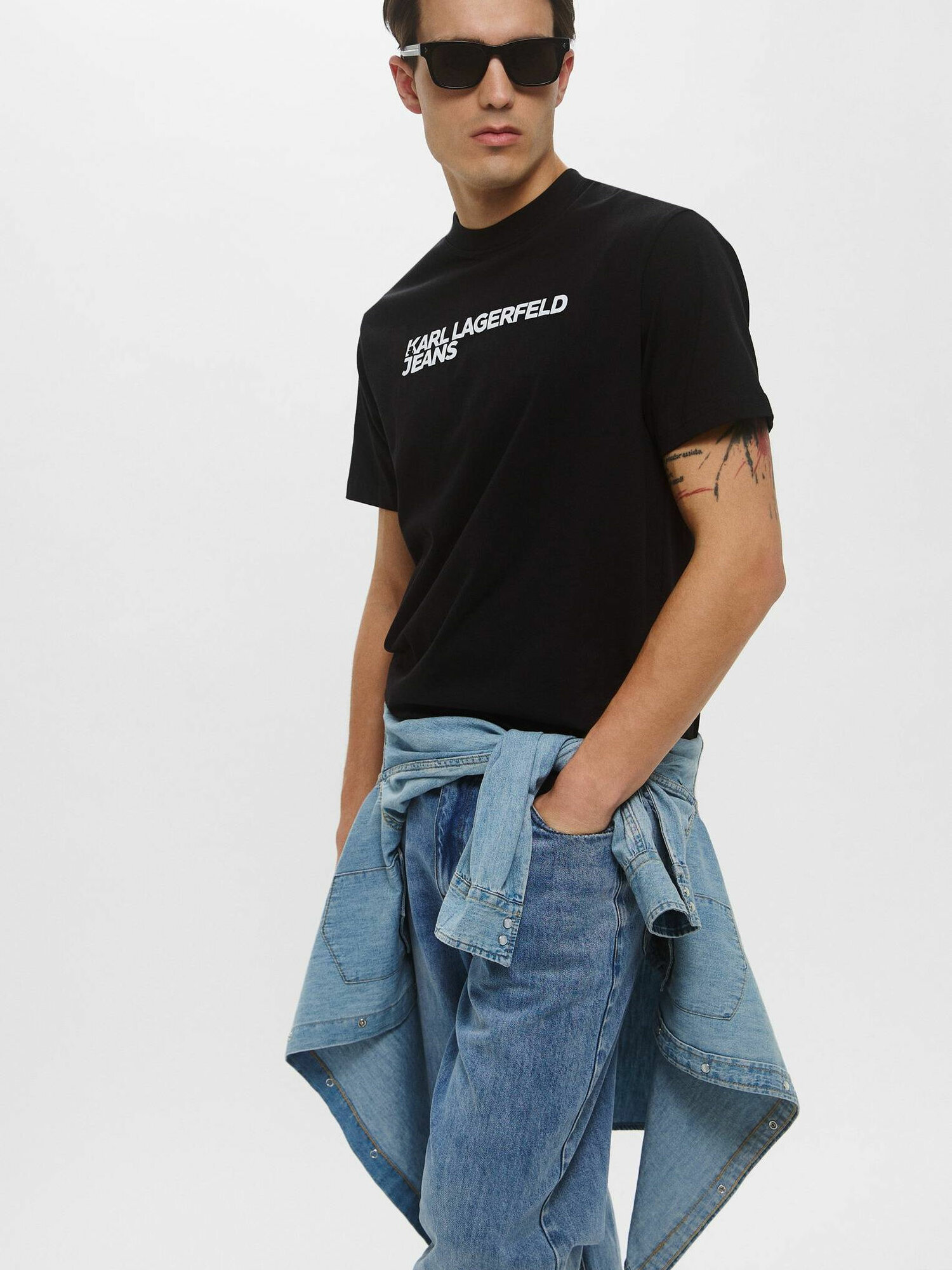 Футболка KARL LAGERFELD JEANS, размер L, черный — фото 1