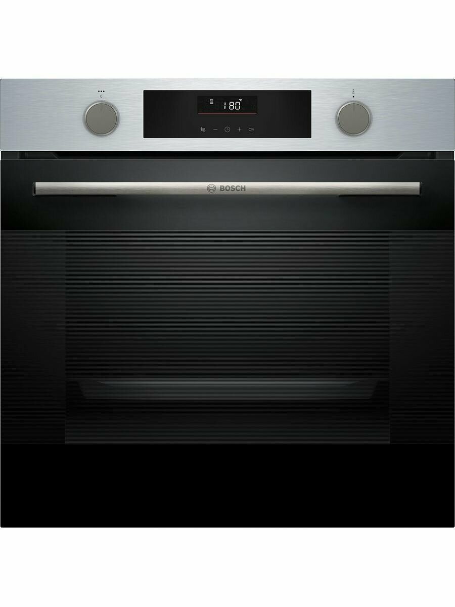 Электрический духовой шкаф Bosch HUA736ER0 Serie 4, 59.4 см, 76 л, 8 режимов, гриль, конвекция, гидролитическая очистка