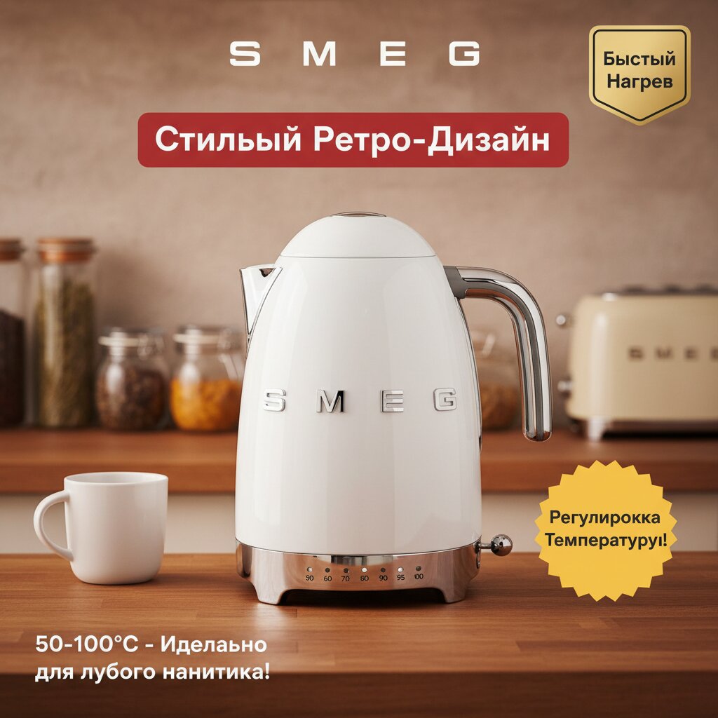 Электрический чайник 1, белый