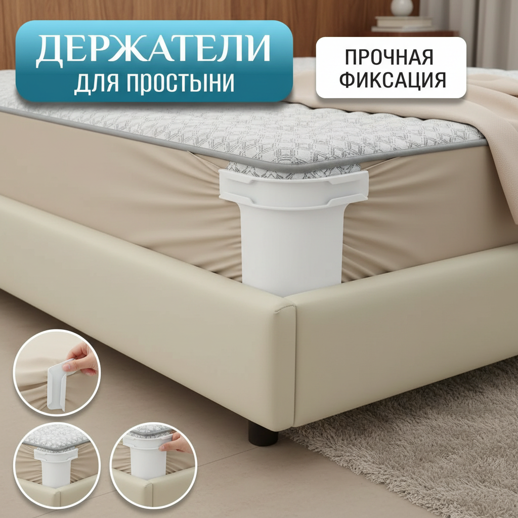 Держатель для простыни, зажимы и фиксаторы для простыни на матрас