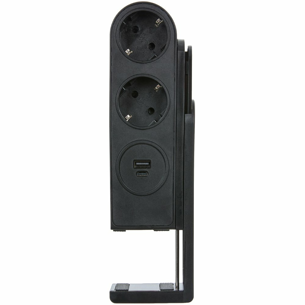 Удлинитель Donel DDSBC6ANC-2PSAN2UANC 1.5 м чёрный