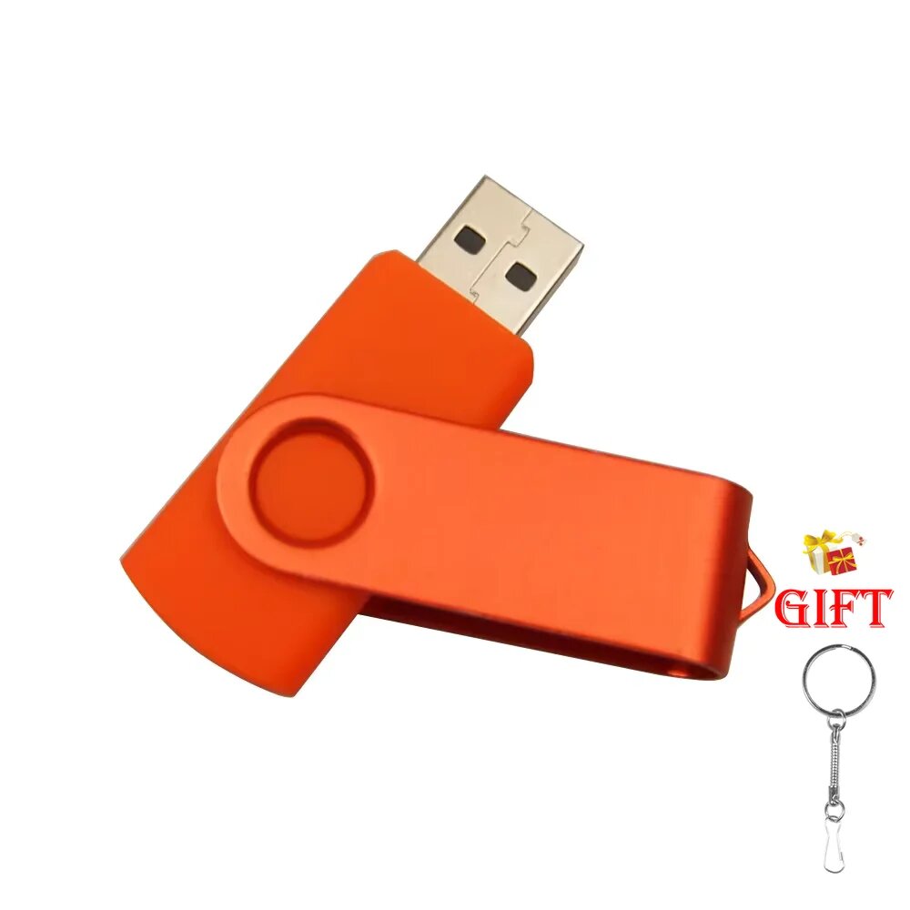 USB-флешка JASTER 16 ГБ красный Оранжевый, 4 ГБ, Оранжевый