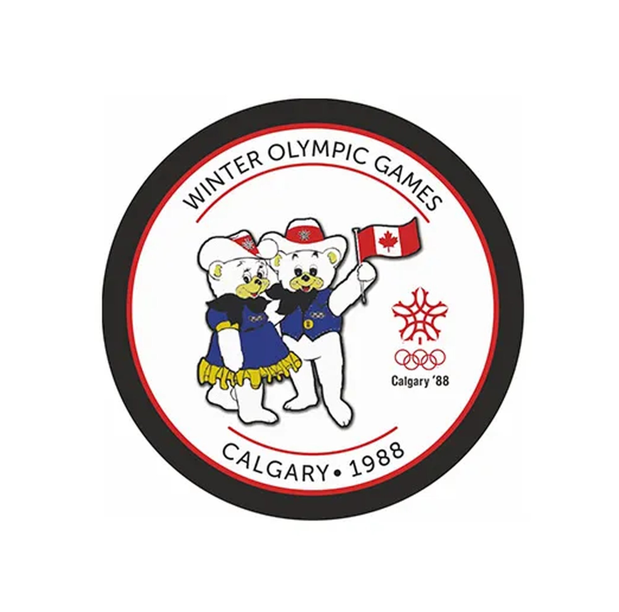 Rubena Шайба ОИ 1988 CALGARY Мишки WINTER OLYMPIC GAMES 1-ст.