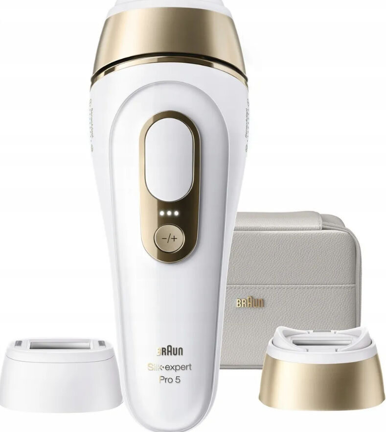 Фотоэпилятор для лица и тела Braun Silk expert IPL Pro 5 PL5210, белый