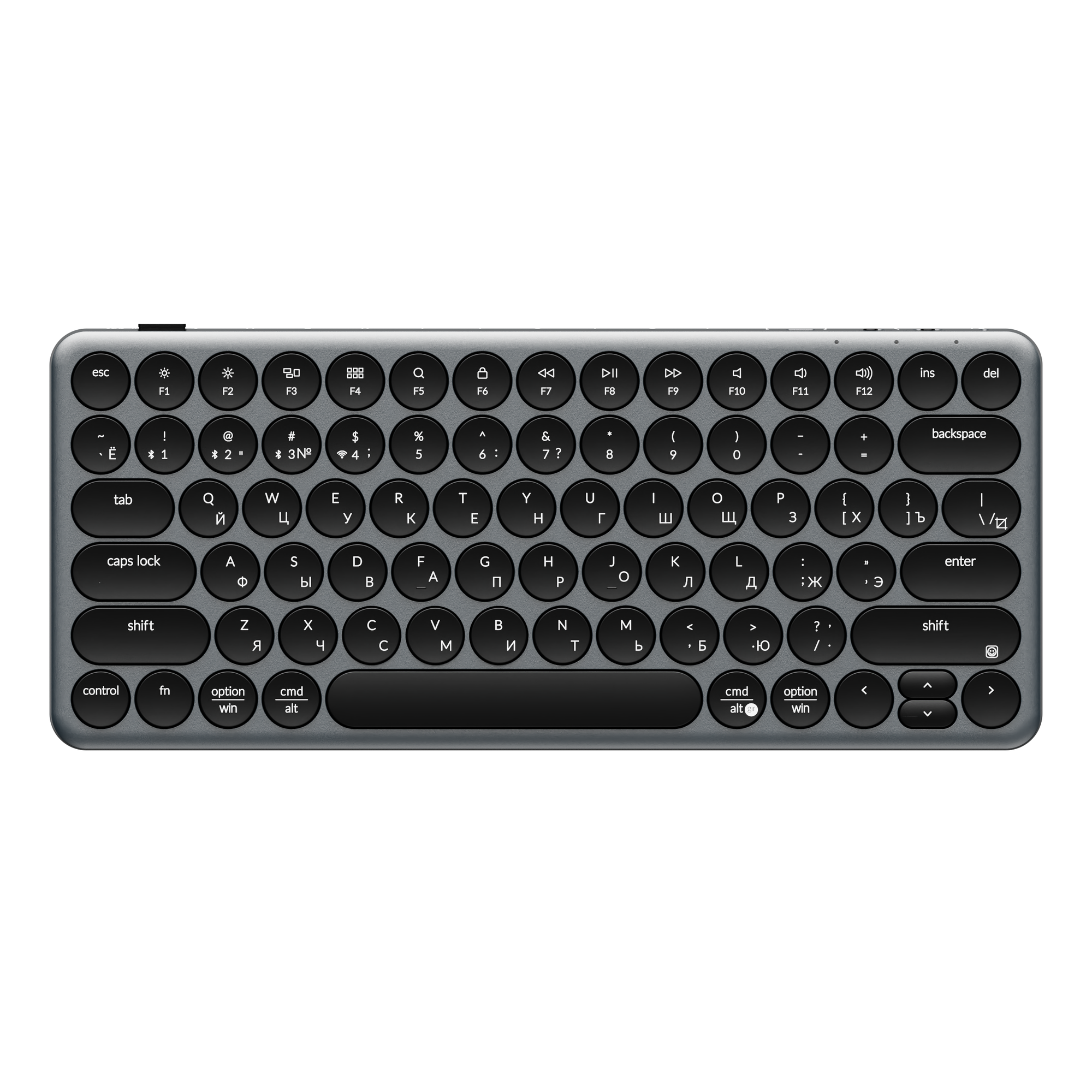 Беспроводная ультратонкая клавиатура Keychron B3 Pro, ножничные переключатели, цвет Space grey
