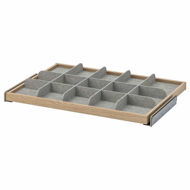 Корзина для хранения ikea KOMPLEMENT, светло-коричневый, светло-серый, 75x58 см 693.320.21