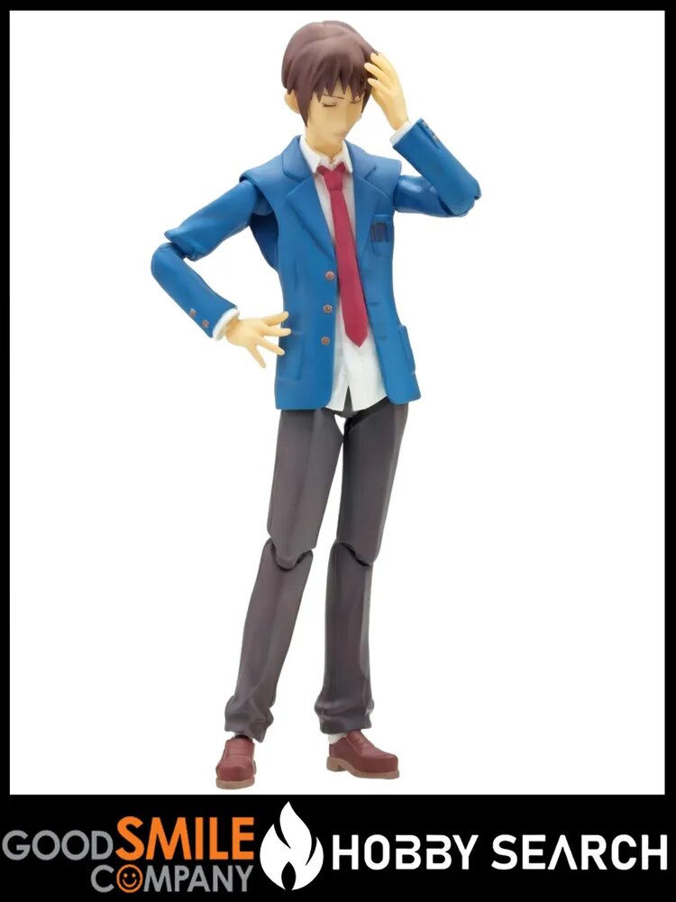 Фигурка Меланхолия Харухи Судзумии Кён Good Smile Company Figma #004 / The Melancholy of Haruhi Suzumiya Kyon Figure 14 См
