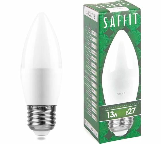 Светодиодная лампа SBC3713, C37 свеча, 13W 230V E27 4000К, 1070Lm