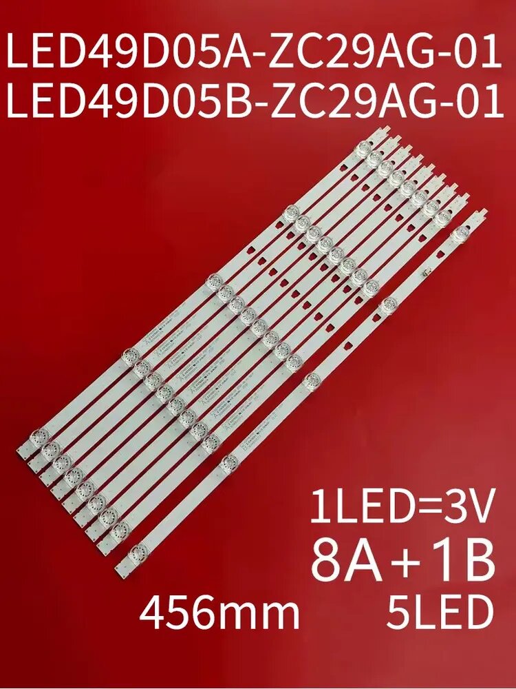 8A 1B Светодиодный свет для LED49D05B-ZC29AG-01 50U710KB LE50K6500U 50U600KD LT-49MA875