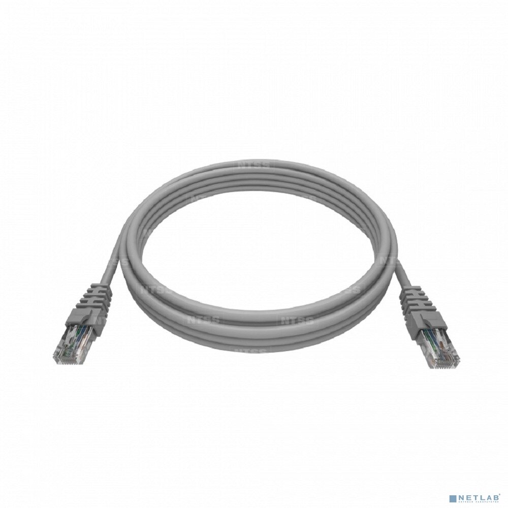 NTSS Патч-корд NTSS PREMIUM 2xRJ45/8P8C, T568B UTP CAT5e LSZH 7 метров, серый NTSS-PC-PM-UTP-RJ45-5e-7.0-LSZH-GY