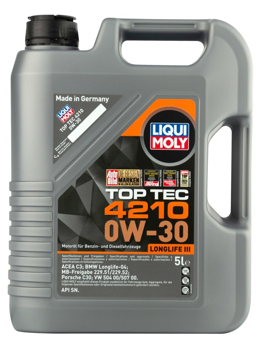 Моторное масло Liqui Moly Top Tec 4210 0W-30 НС-синтетическое 5 л