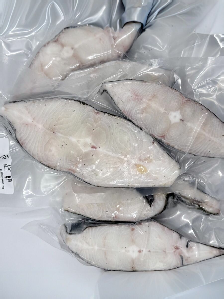 Палтус стейк мороженный вакуум 600г