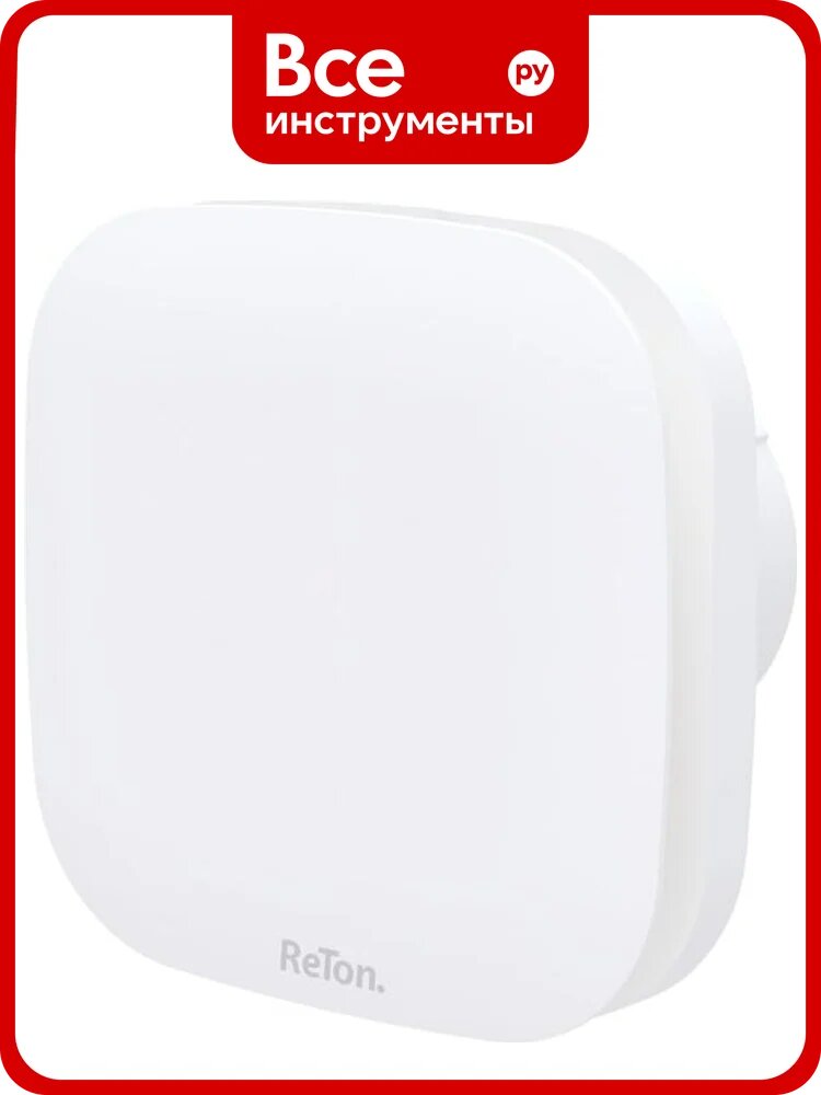 Вентилятор RETON Soft-100 НТ с обратным клапаном, датчиком влажности и таймером, 2 скорости 197552