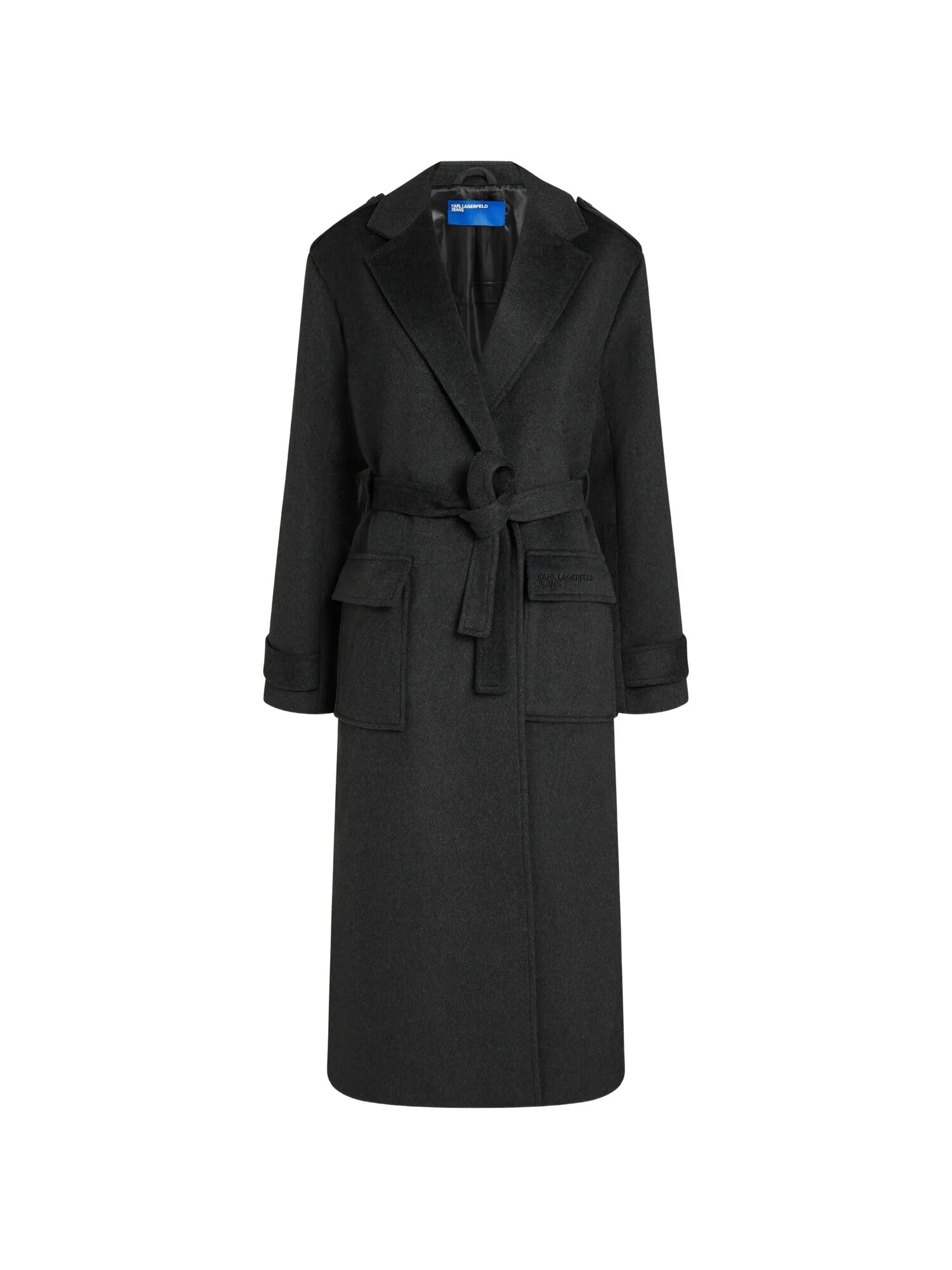 Пальто Belted long-sleeve coat