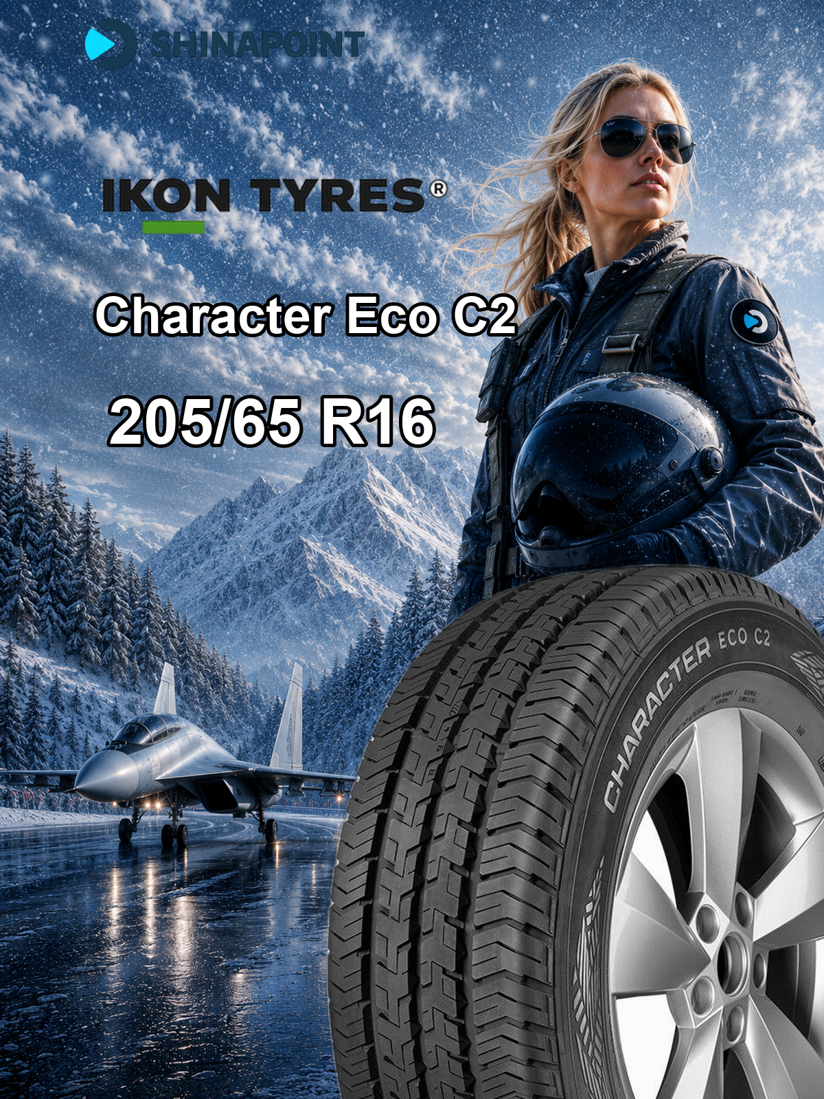 Шины летние R16 205 65 107 T автомобильная летняя резина шина IKON TYRES модель Character Eco C2