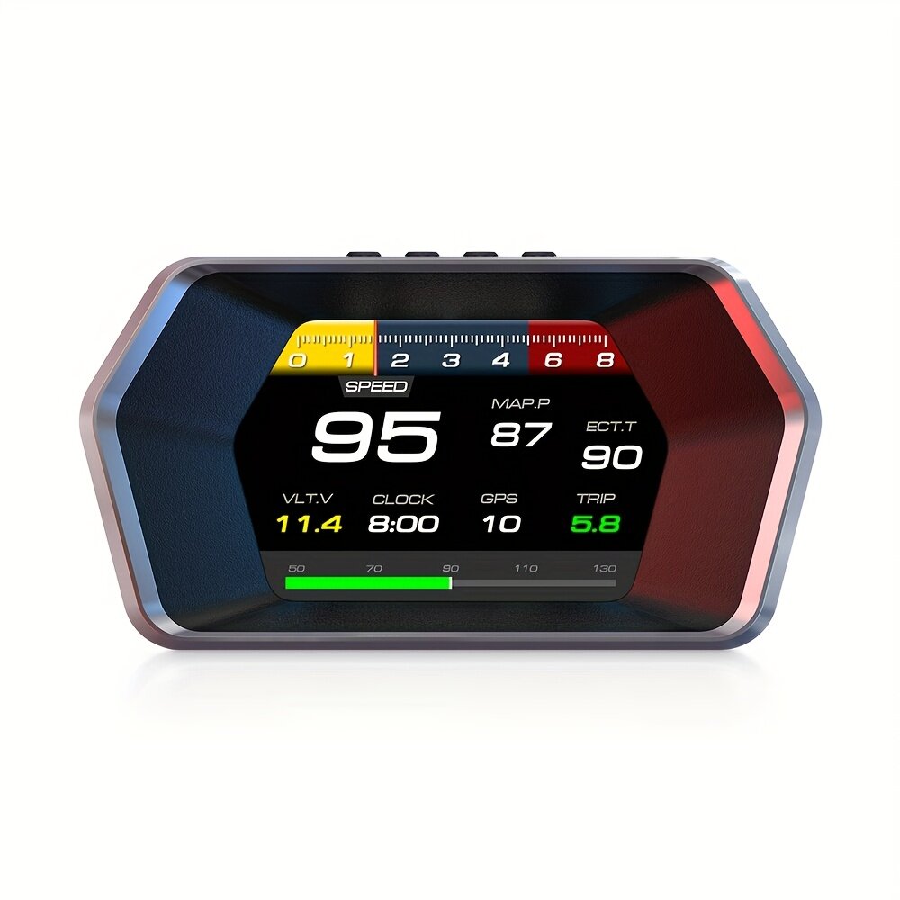Проекционный автомобильный HUD-дисплей OBD2 GPS со спидометром, модель P17