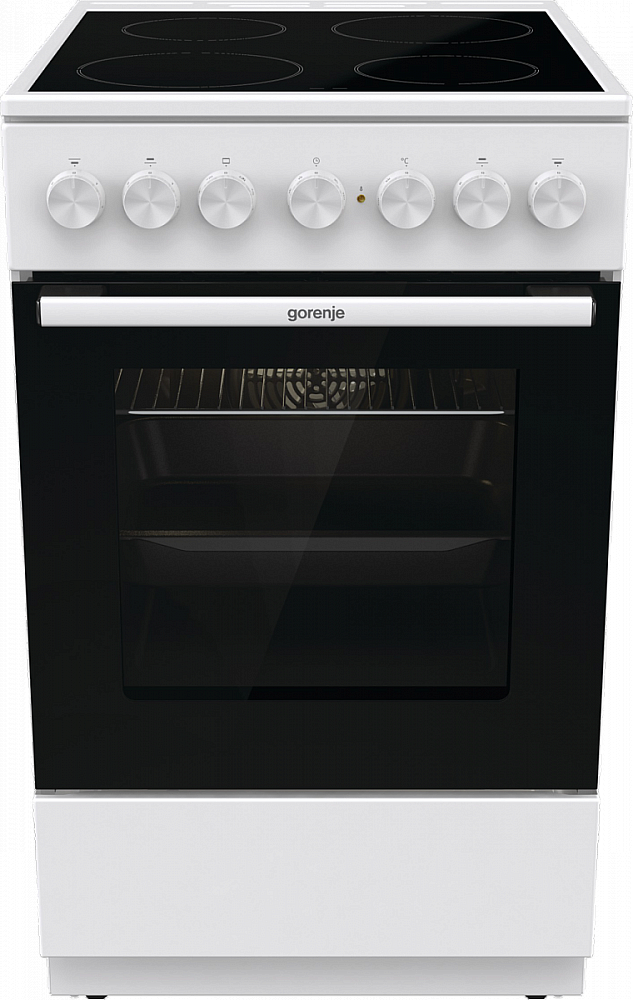 Электроплита Gorenje GEC5B42WG, электрическая, гриль, белая, Чехия