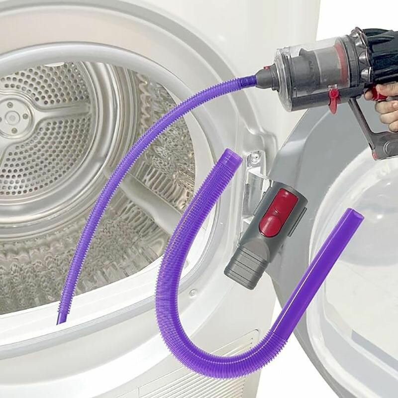 Насадка гибкая гофра для очистки труднодоступных мест для пылесосов Dyson V7 V8 V10 V11 V15 Gen5. Очистка воздуховодов, вентиляции, стиральных машин.
