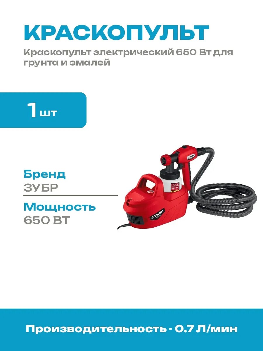 Краскопульт электрический 650 Вт для покраски и лакировки