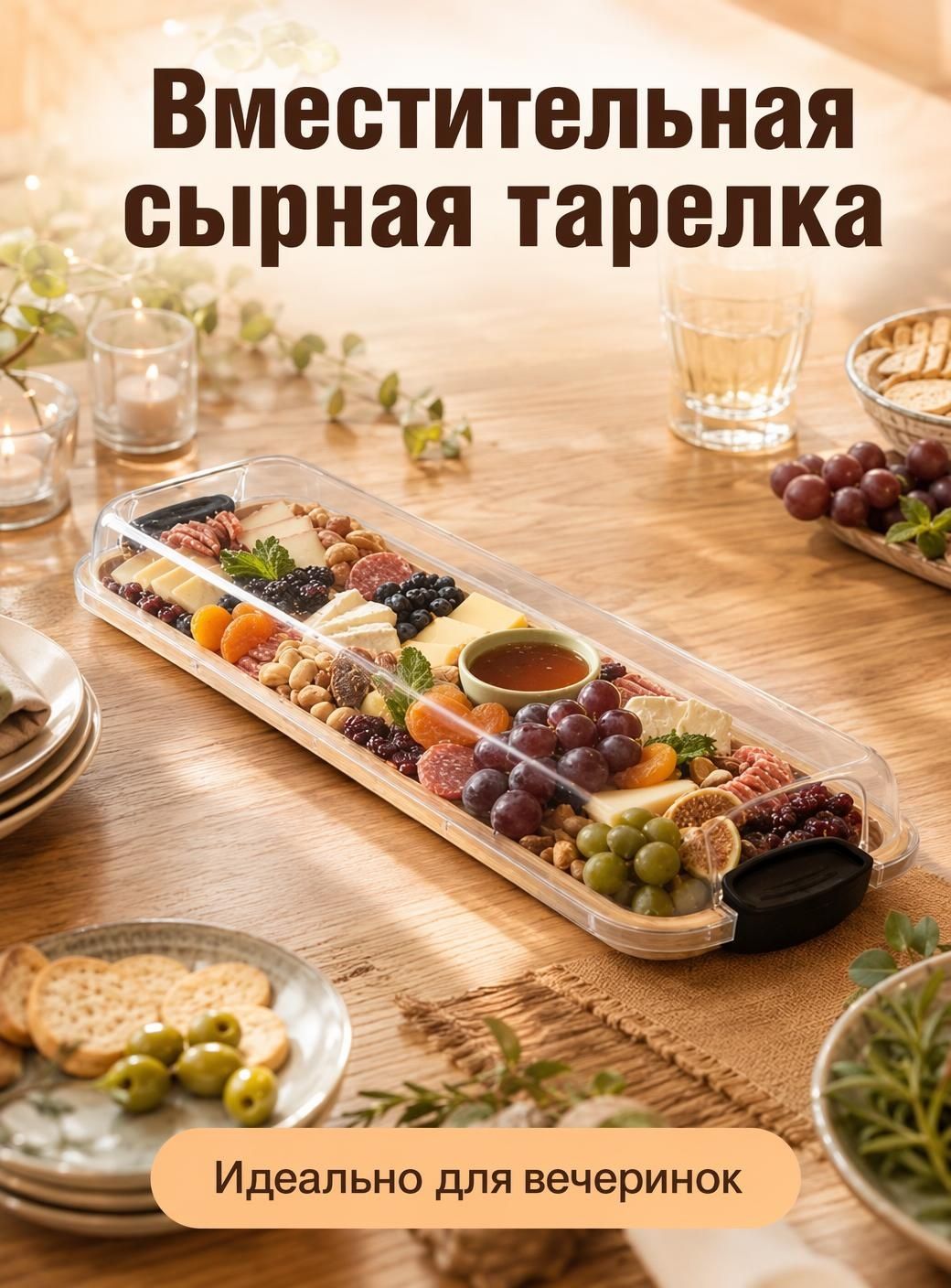 Поднос без бренда, 1 штука в упаковке, для подачи и сервировки