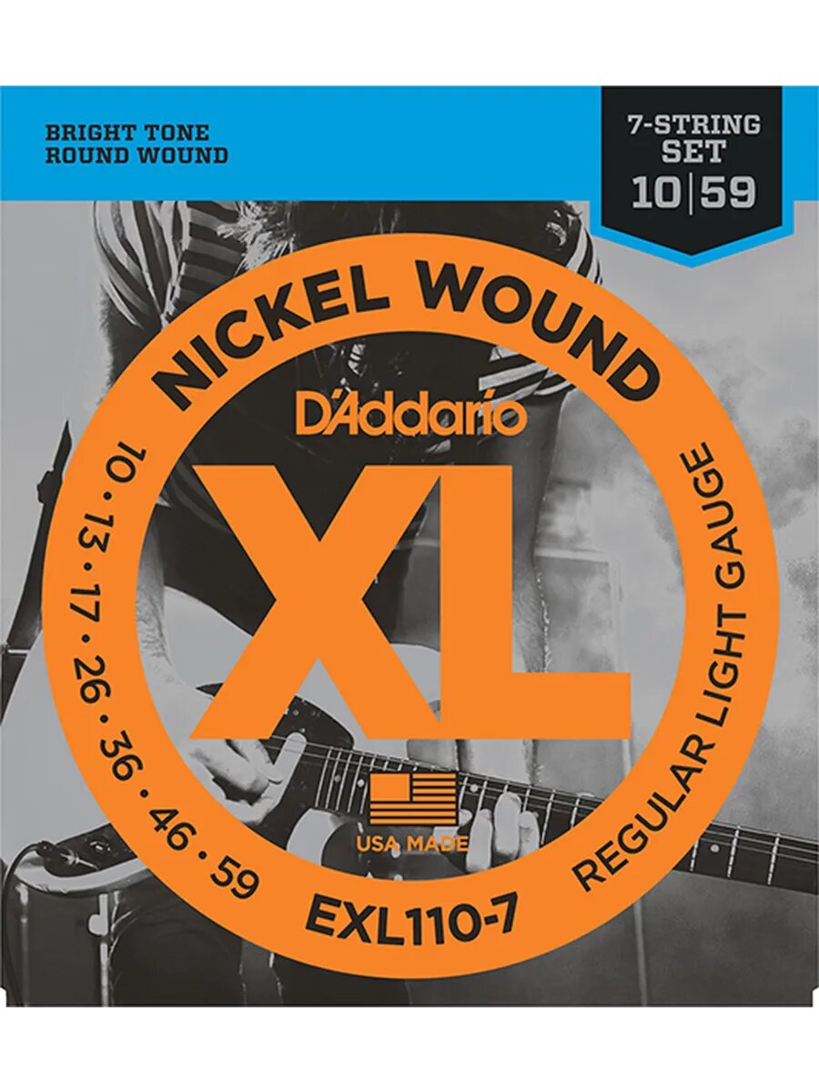EXL110-7 XL NICKEL WOUND Струны для 7-струнной электрогитары