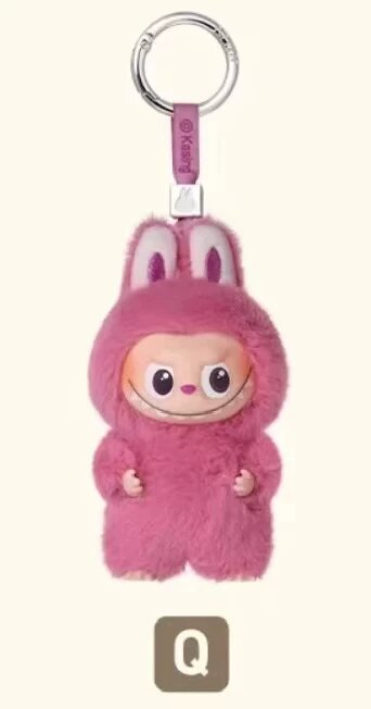 POP MART Labubu Серия «Секреты Сердца» 4.0, резиновый мини-плюш, слепой бокс, ключеней с персонажем Q