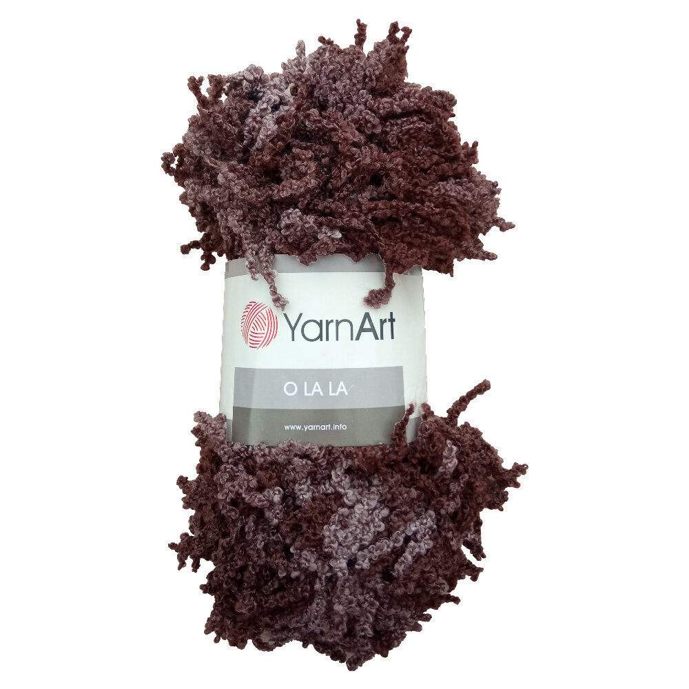 Пряжа для вязания YarnArt O la la 556 коричневый 1 уп 100 гр/11 м 30% шерсть, 70% акрил