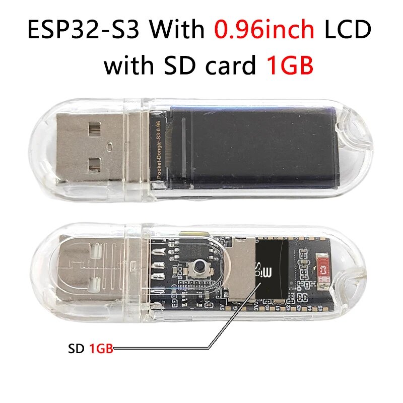 ESP32 S3 Dongle 0,96-дюймовый ЖК-дисплей spotpear