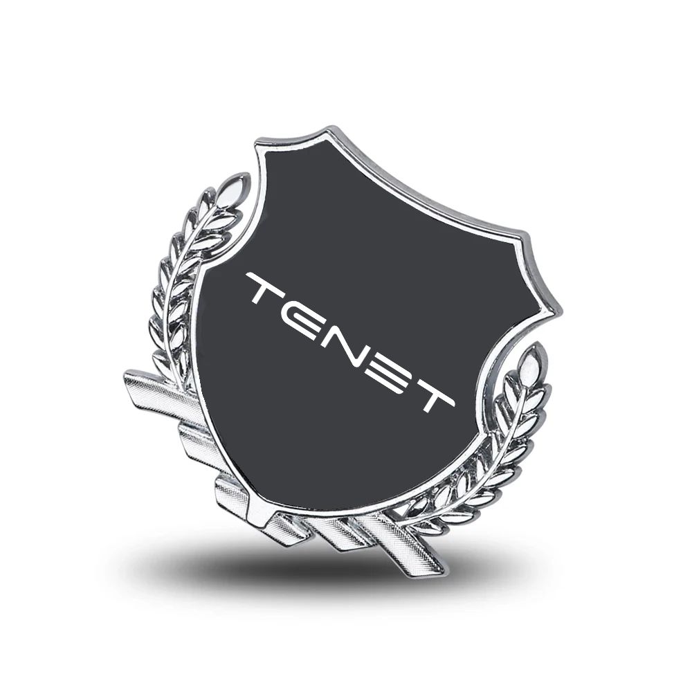Наклейки на авто, наклейка на авто. TENET T7, TENET T4, TENET T8 (Тенет т7, Тенет т4, Тенет т8). Металлическая эмблема на автомобиль, Шильдик, эмблема, надпись, самоклеющаяся, 1 шт.