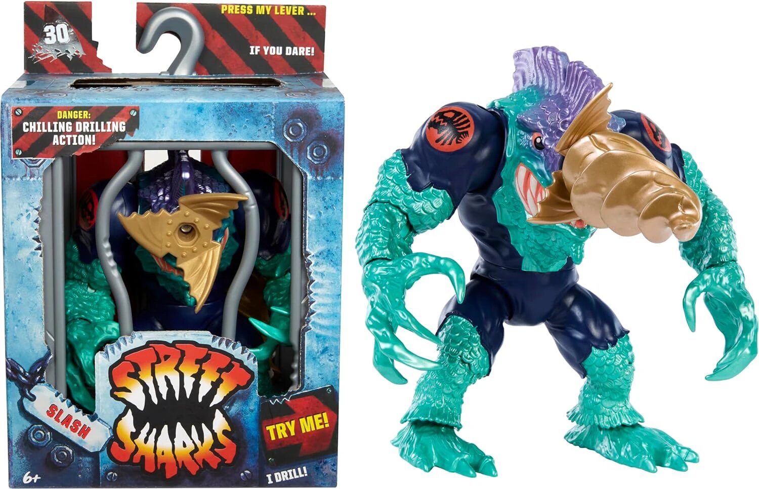 Коллекционная фигурка Street Sharks Jab/Big Slammu/Skreek Bandai Original box1