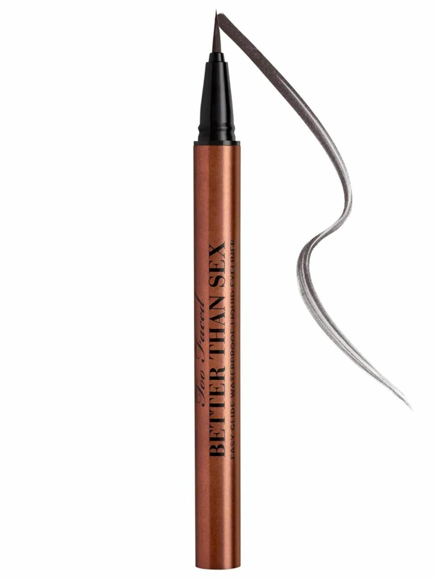 TOO FACED Подводка для глаз Easy Glide Waterproof Liquid Eyeliner (Chocolate)