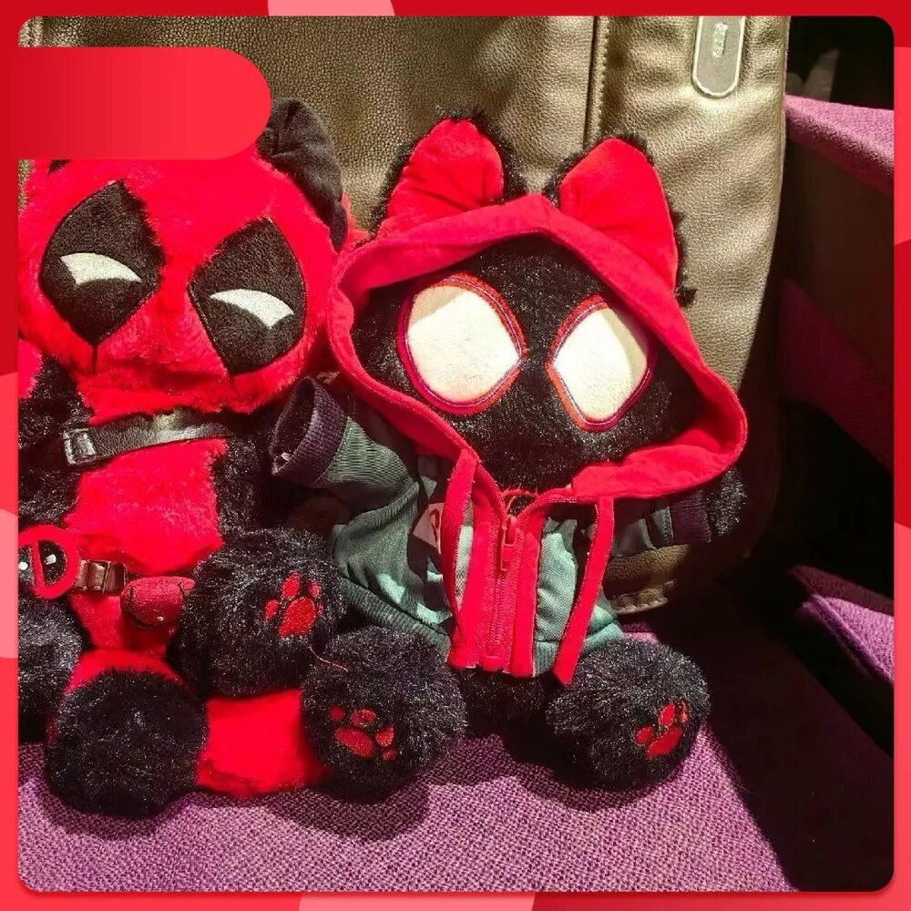 Мягкая игрушка Deadpool в виде красного плюшевого мишки. Высота 30 см, для всех возрастов — фото 1