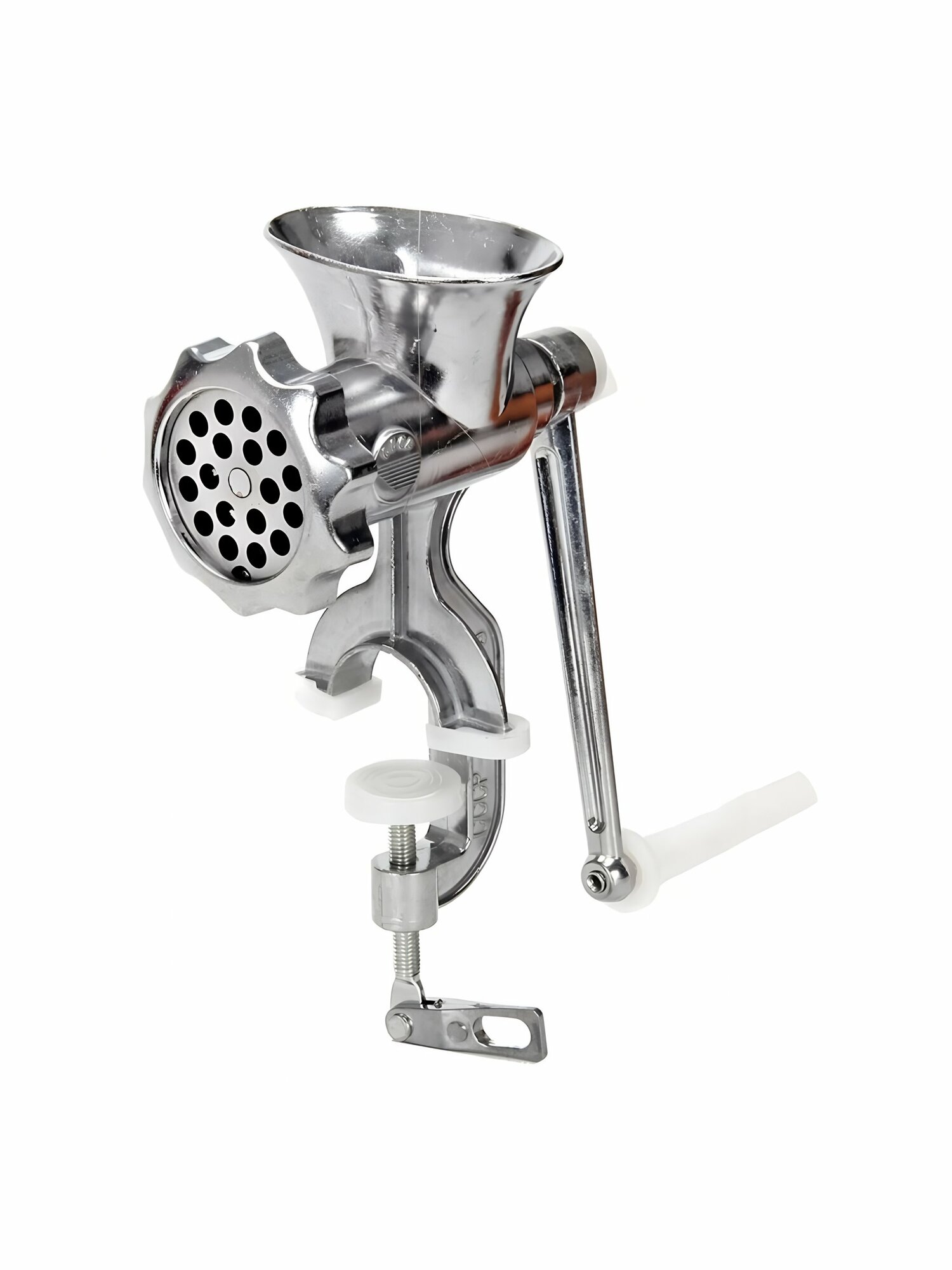 Ручная мясорубка алюминиевая 22.5х16.5 см, модель А-6, Китай