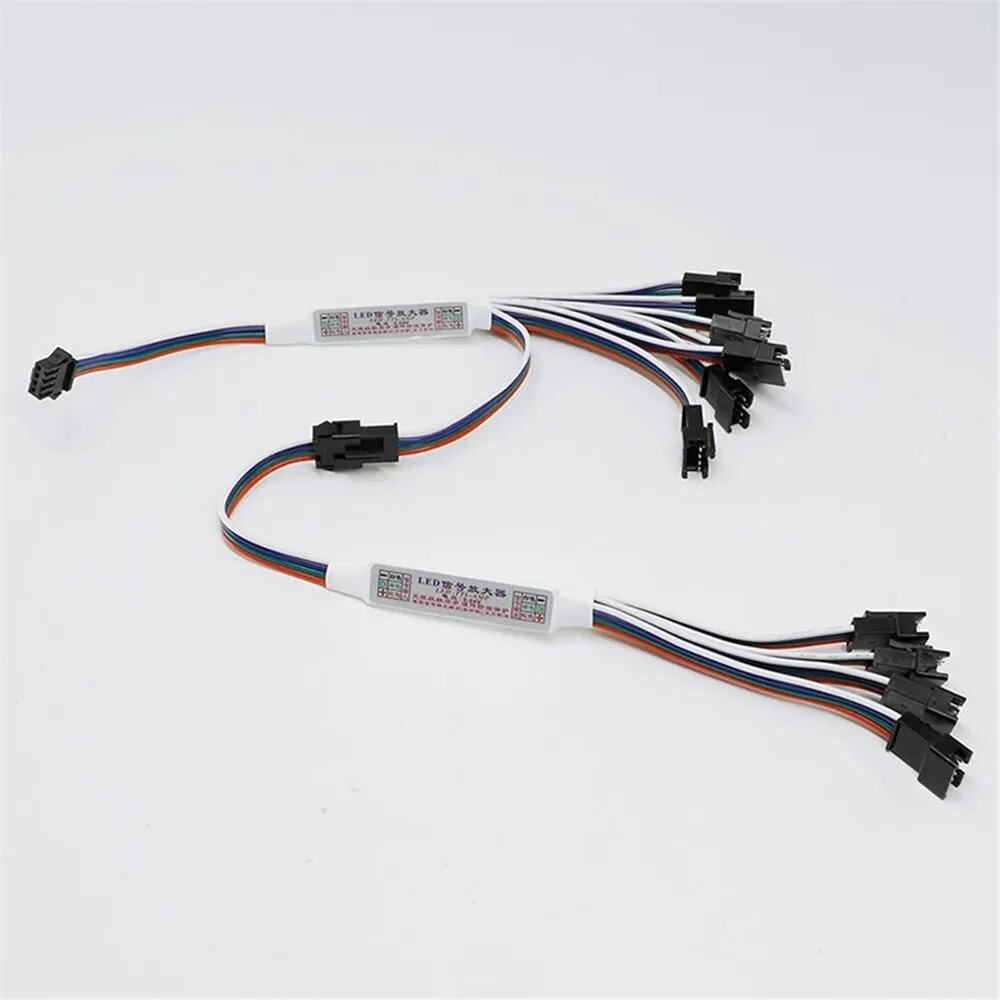 Для WS2811 WS2812B LED TTL усилитель сигнала контроллер повторитель для 4-контактной RGB адресуемой ленты DC5-24 В