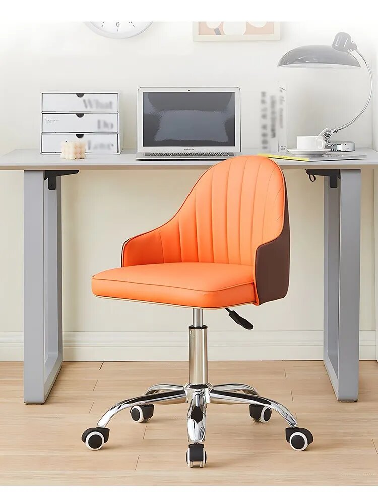 Стул мастера, Натуральная кожа, Оксфорд, Orange