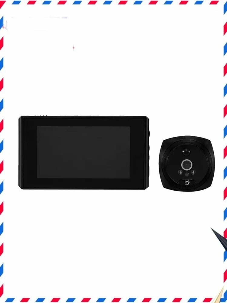 S51Set PIR Door Eye Electronic Eyehole Camera Viewer 2MP 4,5-Дюймовый ЖК-Экран Черный