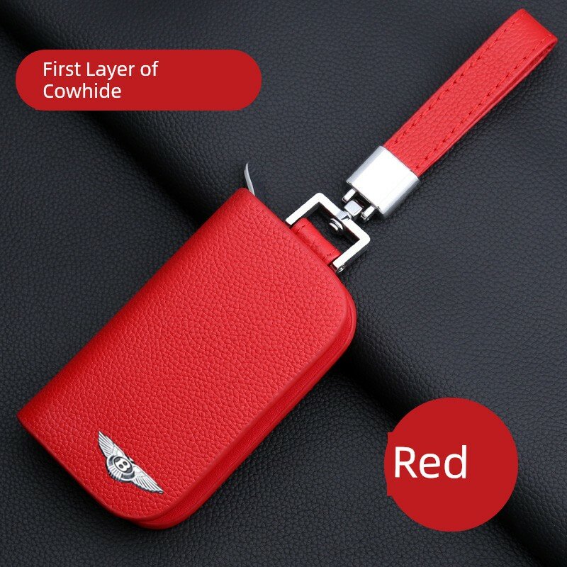 Bentley кожа высшего сорта чехол для ключей только с кожаным ремешком красный для автомобилей Bentley - премиум