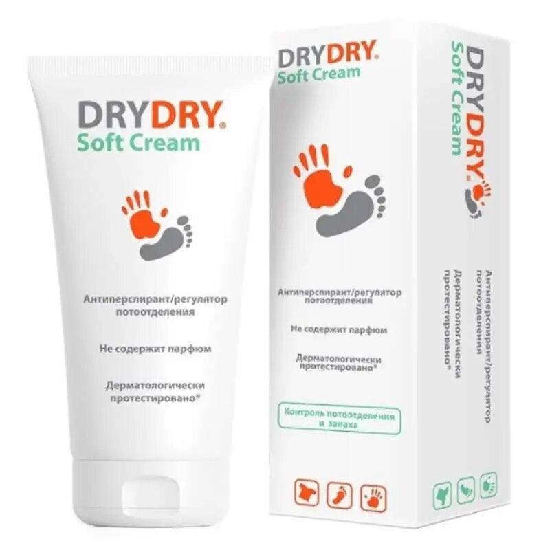 Антиперспирант "DryDry Soft Cream", без запаха, без спирта, 50мл