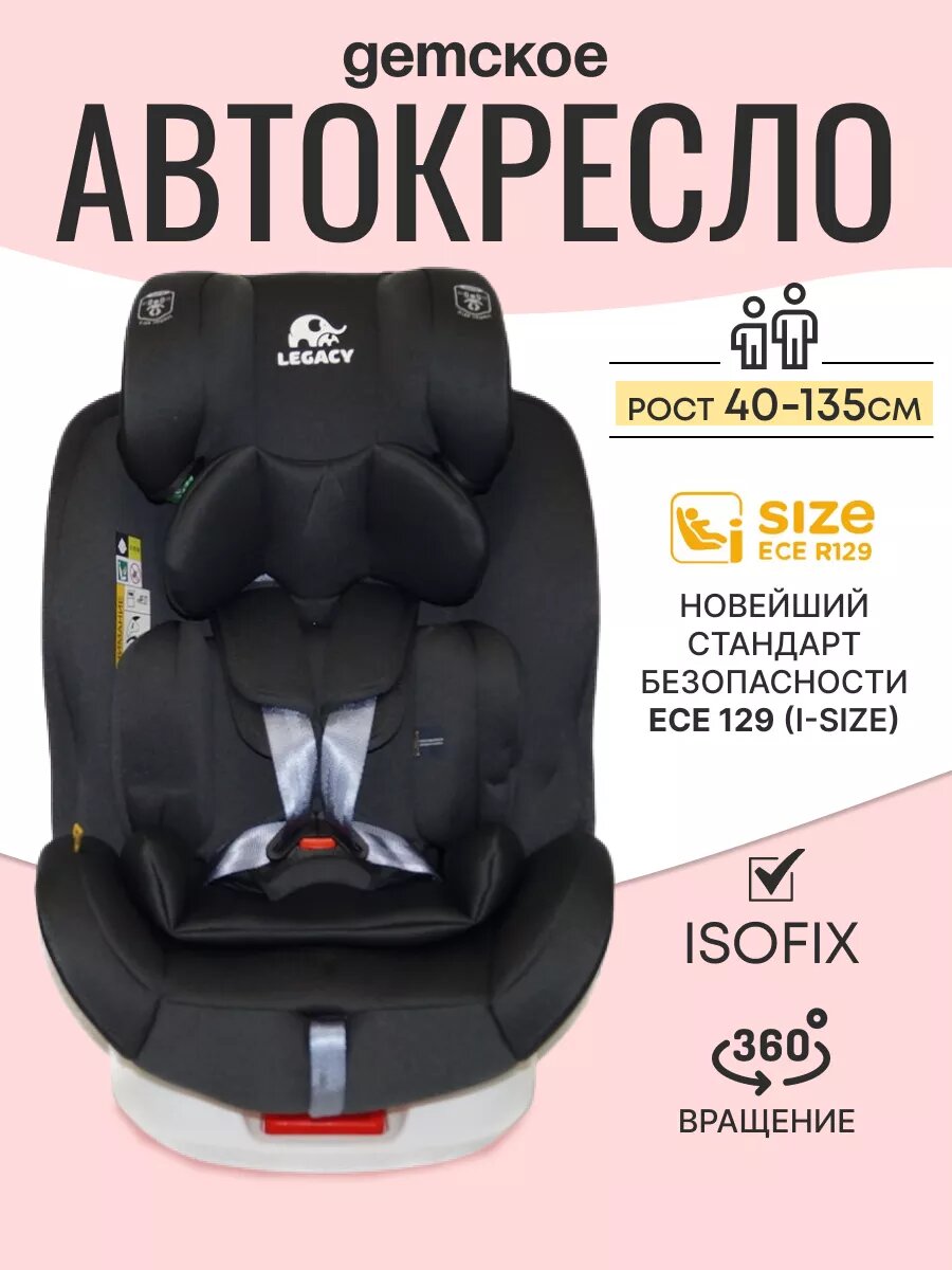 Автокресло детское 0-36 кг изофикс
