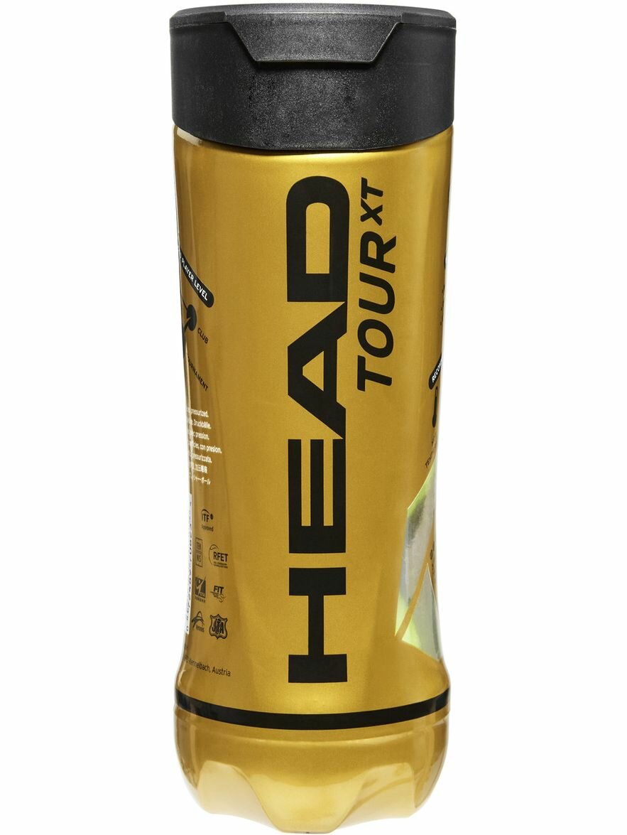 Мячи теннисные Head 3B TOUR XT Унисекс 570823 NS цвет зеленый