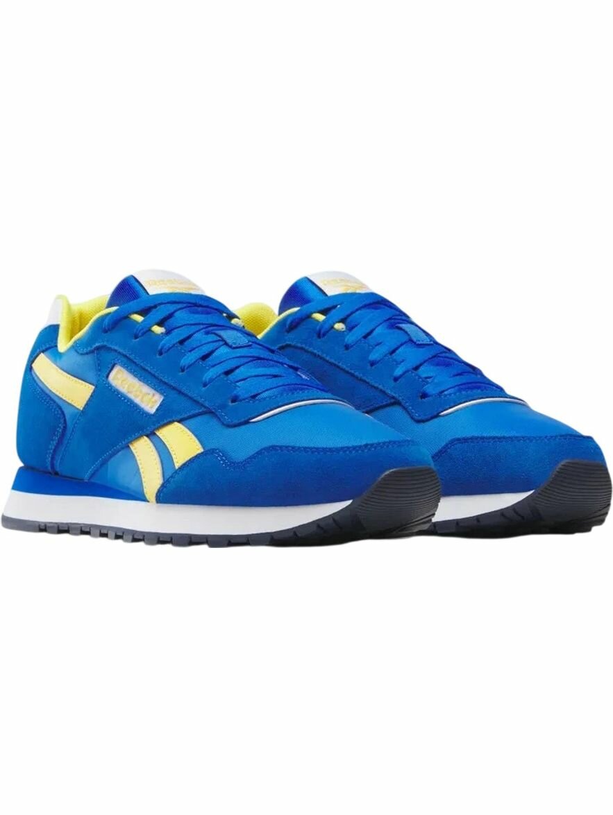 Кроссовки Reebok Glide, полнота F, размер 7 US, синий/желтый/белый — фото 1